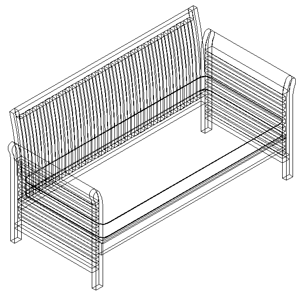 Building Revit Family sofa Furniture parametric