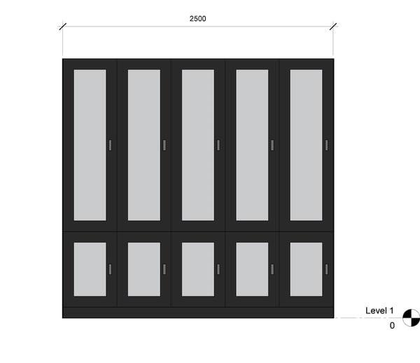 Building Revit Family standard closet cabinet