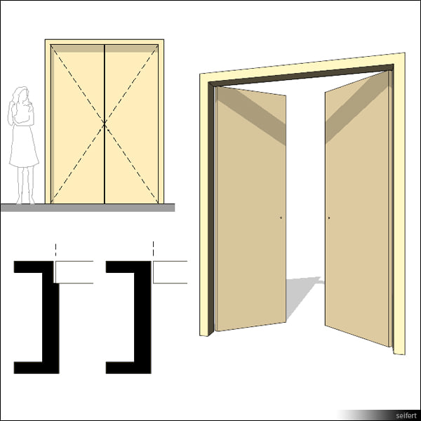 Building Revit Family Door Swing Double