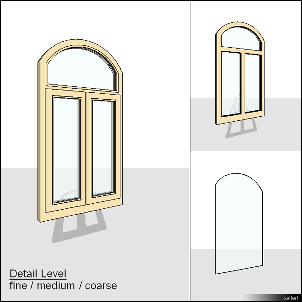 Building Revit Family Window Double Casement