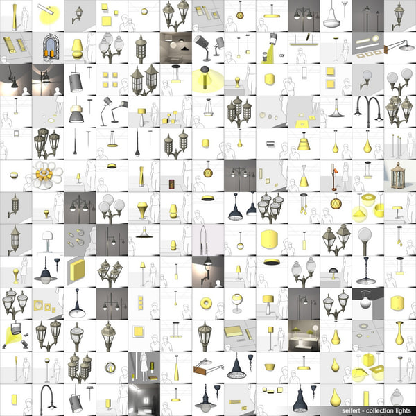 Building Revit Family sconce light lamp