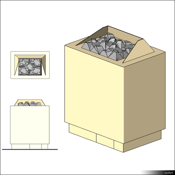 Building Revit Family Heat Heater Sauna