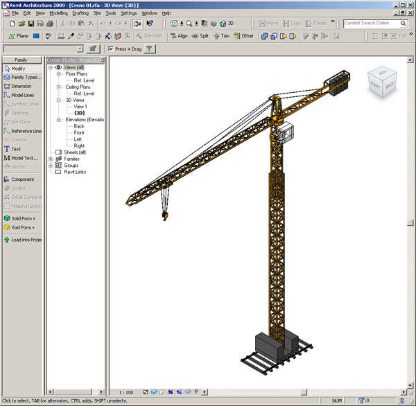 Building Revit Family revit crane architecture