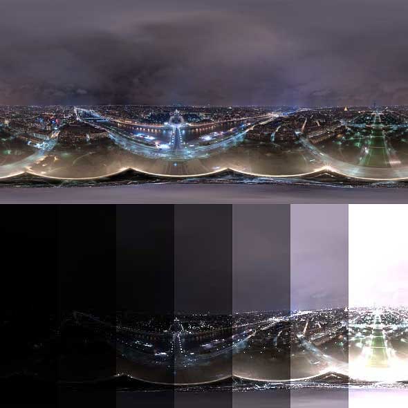 Texture paris hdri map