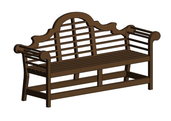Building Revit Family bench lutyens chair