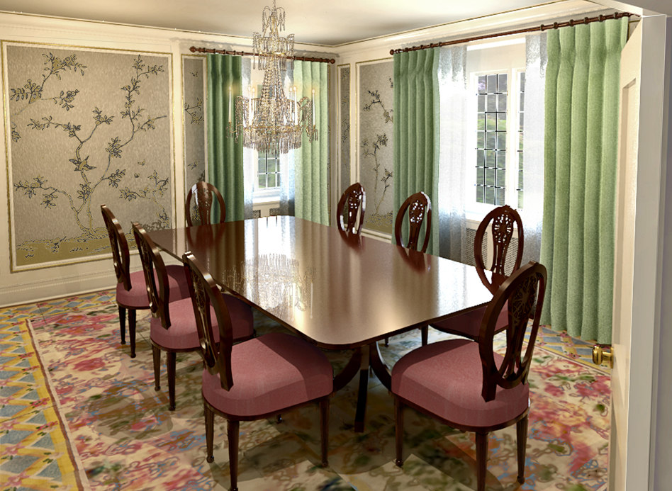 Building Revit Family dining table chairs