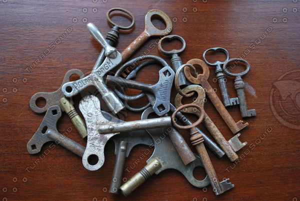 Stock JPEG key keys old