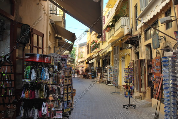 Stock JPEG crete street chania