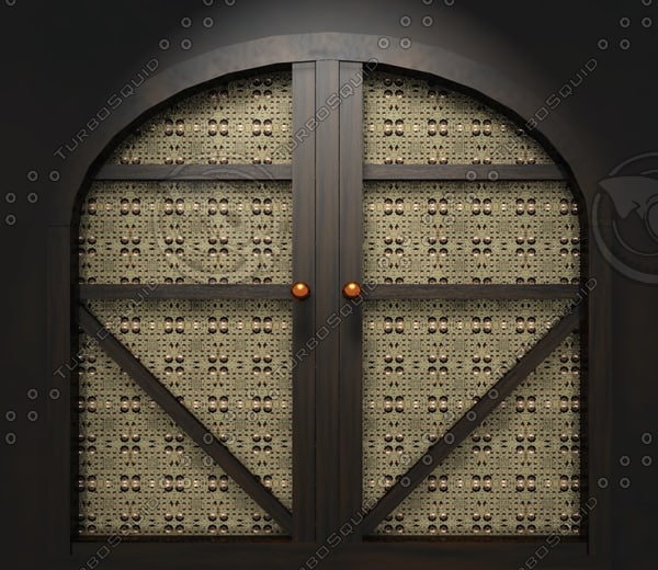 Texture JPEG arch door metallic