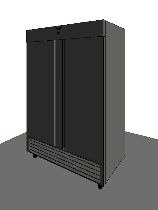 Building Revit Family Freezer Commercial Fridge