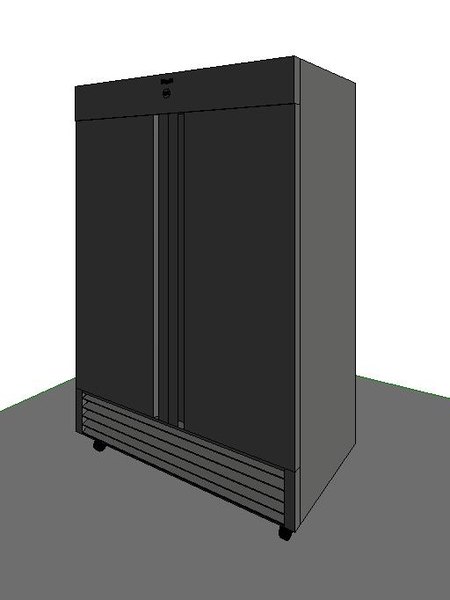 Building Revit Family Freezer Commercial Fridge