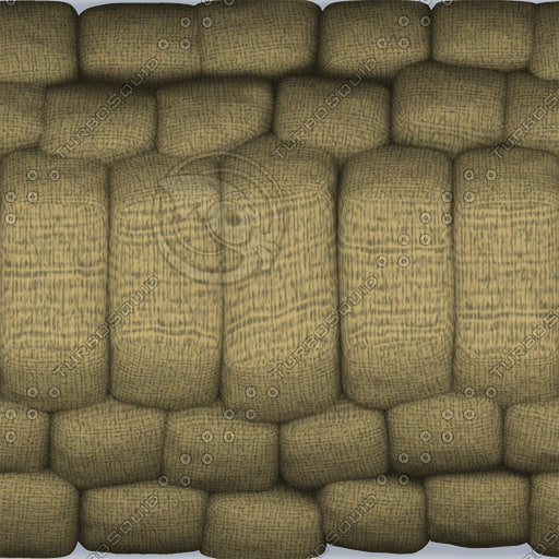 Texture JPEG sandbag fortification barrier