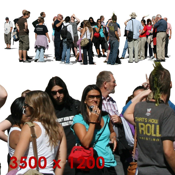 Texture Photoshop crowd collection people