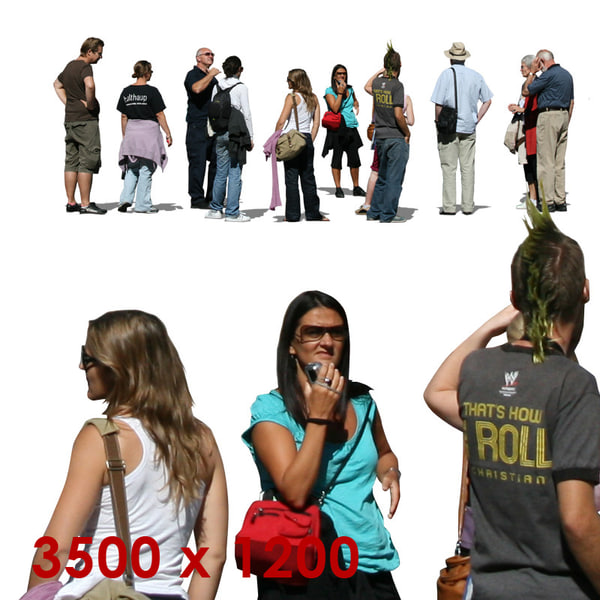 Texture Photoshop crowd collection people