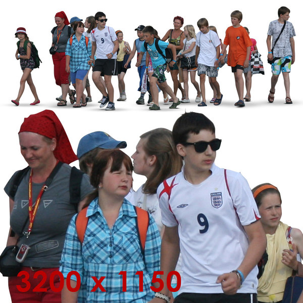 Texture Photoshop crowd collection people