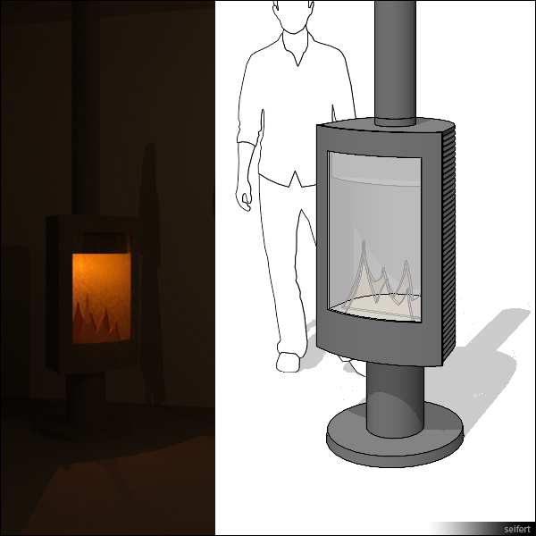 Building Revit Family Stove Cast Iron