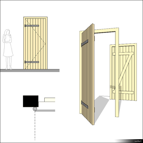 Building Revit Family Door Single Leaf
