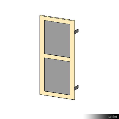 Building Revit Family Window Shutter Single