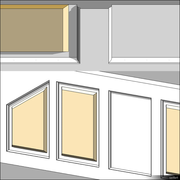 Building Revit Family Wall Wood Panel
