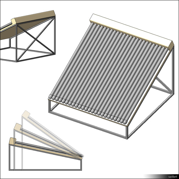 Building Revit Family Solar Collector HVAC