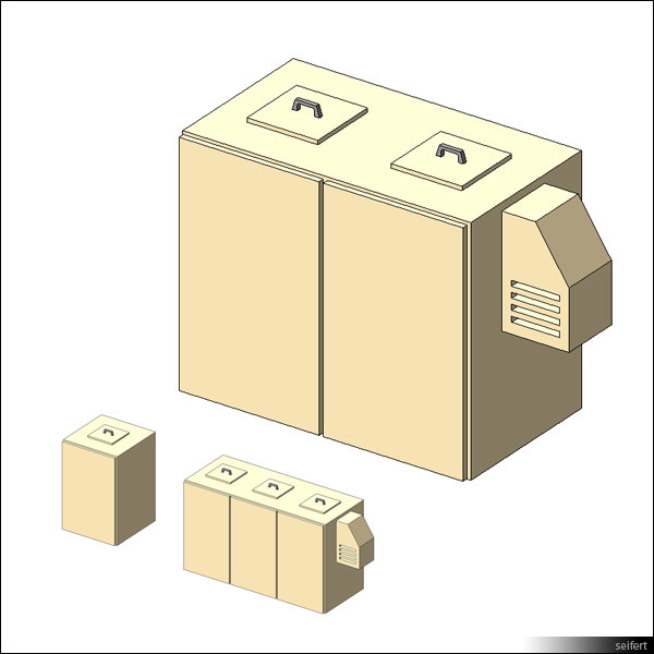 Building Revit Family Waste Cool Cooler