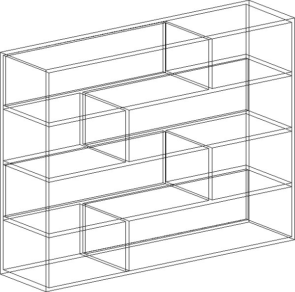Building Revit Family bookcase book Furniture