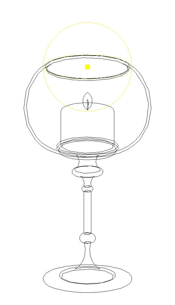 Building Revit Family candle Lamps decorative