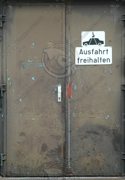 Texture JPEG metal door exit