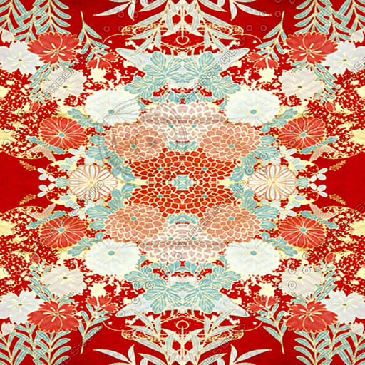 Texture JPEG Falln Kimono Fabric