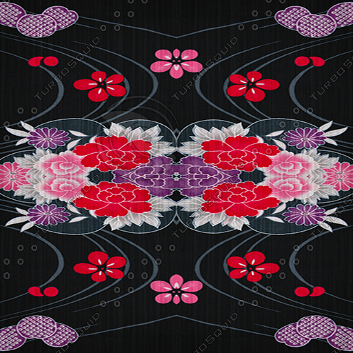 Texture JPEG Falln Kimono Fabric