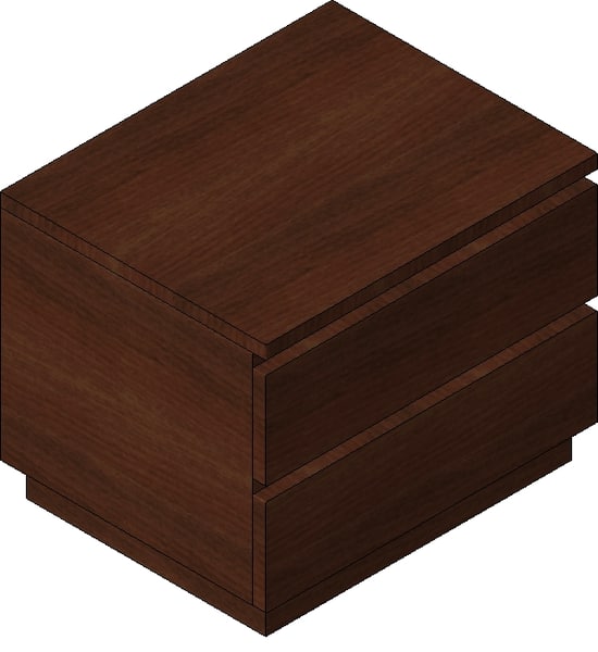 Building Revit Family nightstand Furniture bedside