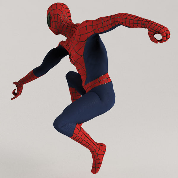 3ds max spiderman rigged