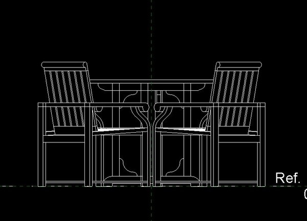 Building Revit Family table chair patio