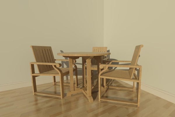 Building Revit Family table chair patio