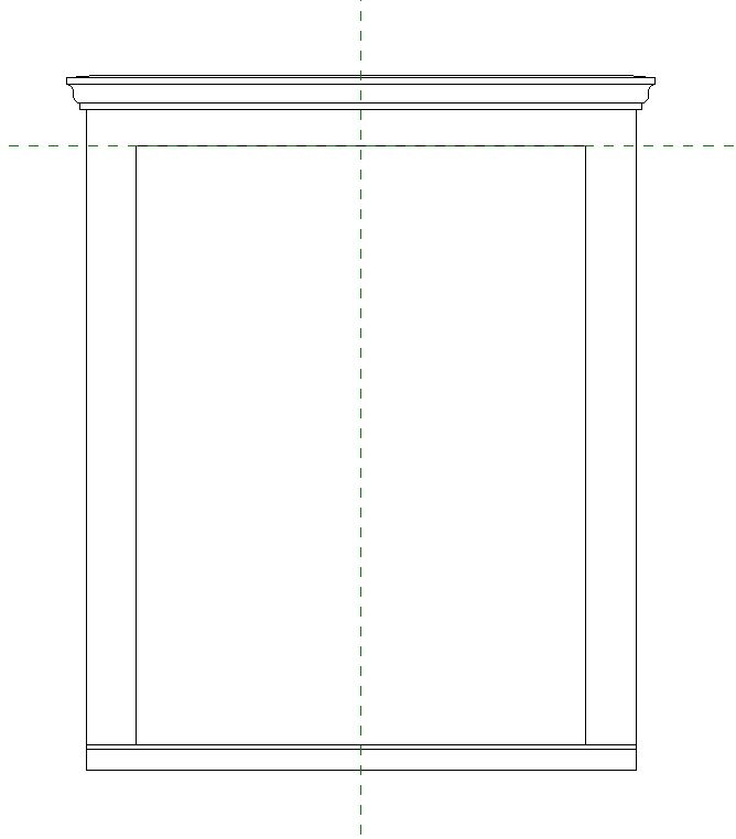 Building Revit Family window trim casing