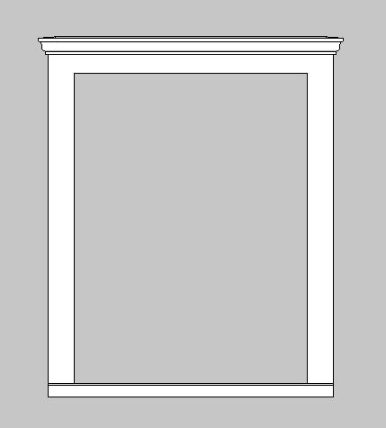 Building Revit Family window trim casing