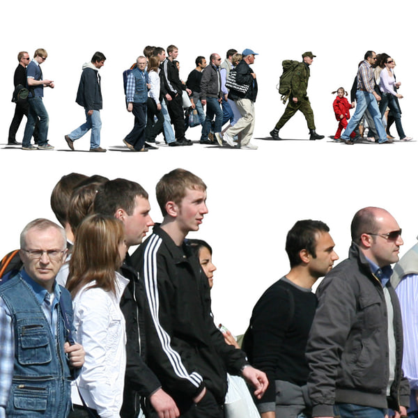 Texture Photoshop crowd collection people