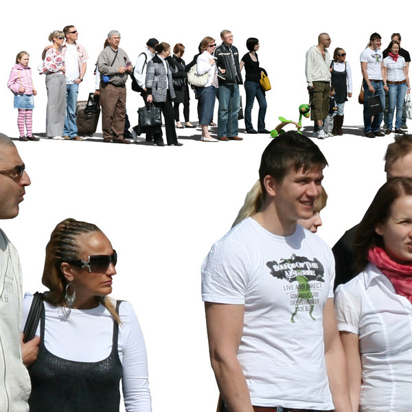 Texture Photoshop crowd collection people