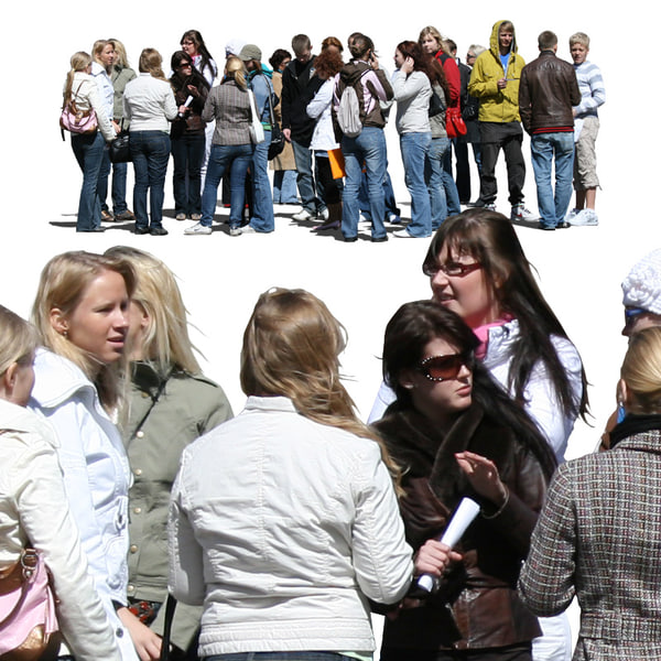 Texture Photoshop crowd collection people