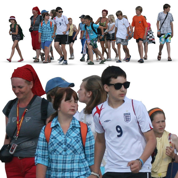 Texture Photoshop crowd collection people