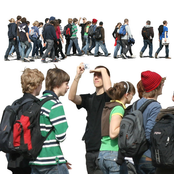 Texture Photoshop crowd collection people
