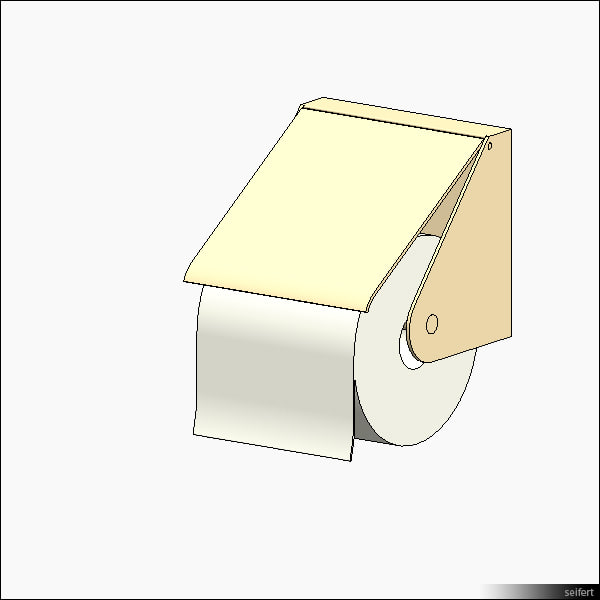 Building Revit Family wall roll toilet