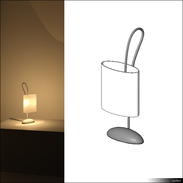 Building Revit Family Lamp Table Lighting