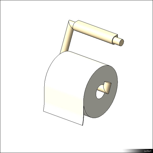 Building Revit Family Roll Toilet Holder