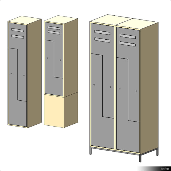 Building Revit Family Cabinet Locker Lock