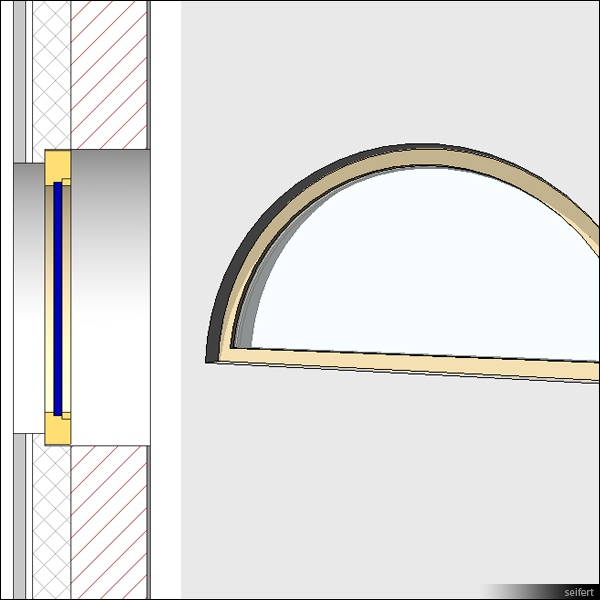 Building Revit Family window fix round