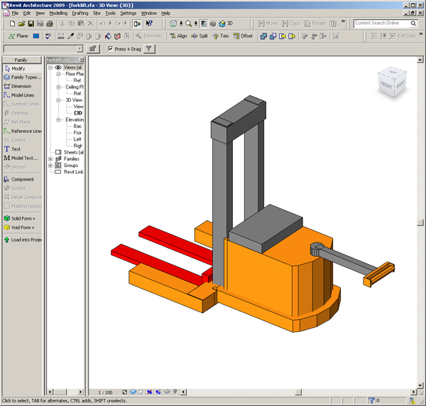Building Revit Family revit forklift architecture