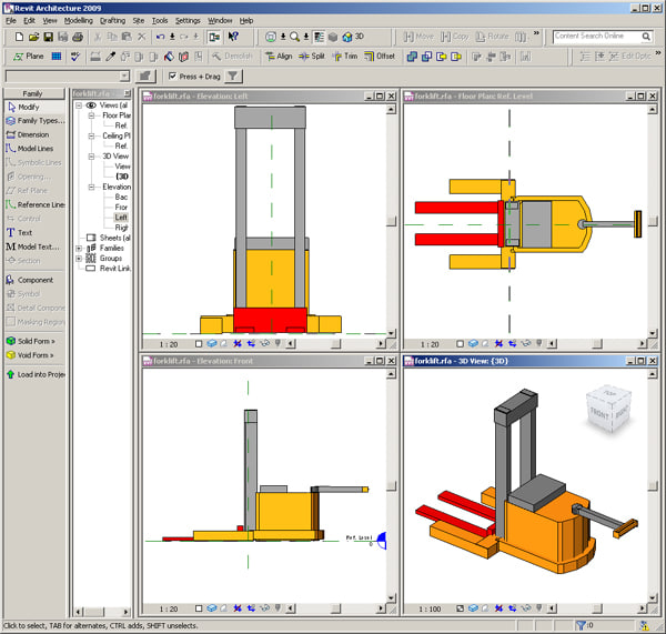 Building Revit Family revit forklift architecture