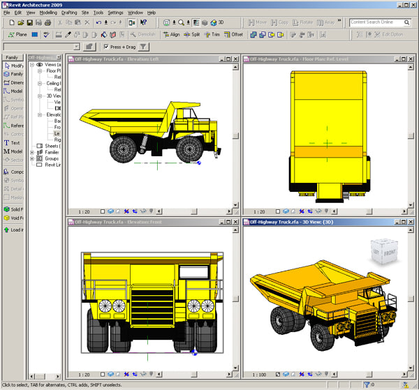 Building Revit Family revit highway truck
