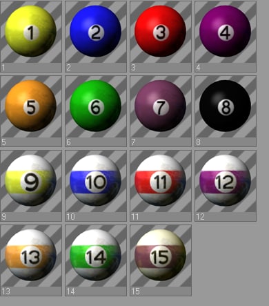 Texture Billiards Ball Materials